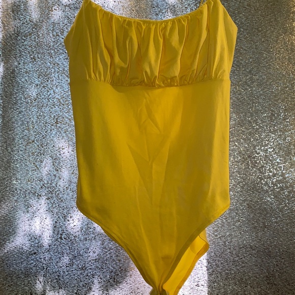 gaze | Tops | Yellow Body Suit | Poshmark